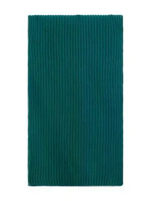 Malo Ribbed Scarf - Green