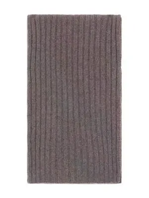 Malo Ribbed Scarf - Grey