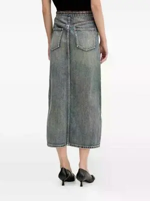 Miss Sixty Side Slit Denim Skirt