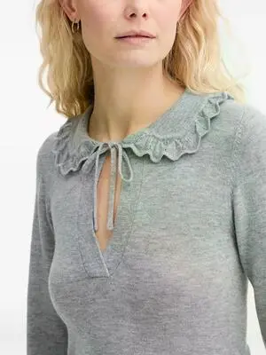 Munthe Livo Tie Sweater - Grey
