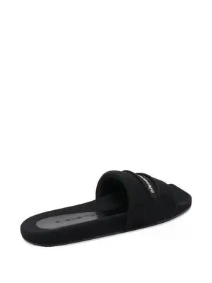 Alexander Wang Logo Squared-toe Slides