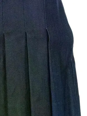 A.p.c. Pleated Mini Skirt - Blue