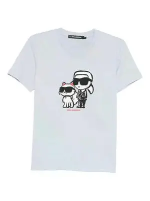 Karl Lagerfeld Ikon Sketch Duo T-shirt - Blue