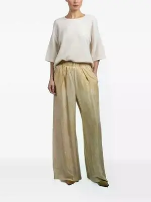 CORTANA Elasticated-waist Palazzo Pants