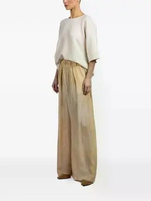 CORTANA Elasticated-waist Palazzo Pants