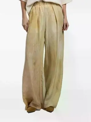 CORTANA Elasticated-waist Palazzo Pants