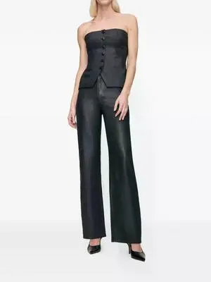 DL1961 Karmine Coated Wide Leg Jeans