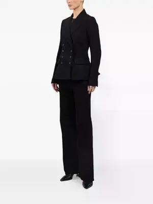 Masnada Button Double-breasted Jacket - Black