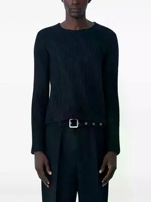 JIL SANDER Crew-neck Ribbed Sweater