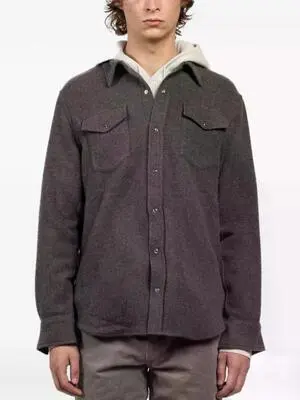 GOD'S TRUE CASHMERE Pocket Button Shirt - Grey