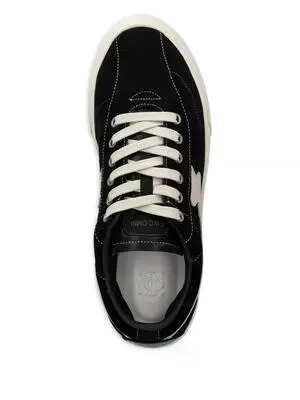 S.W.C STEPNEY WORKERS CLUB Contrast Suede Sneakers - Black