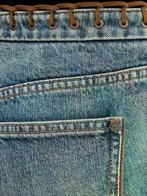 Miss Sixty Lacing Trim Straight Leg Jeans