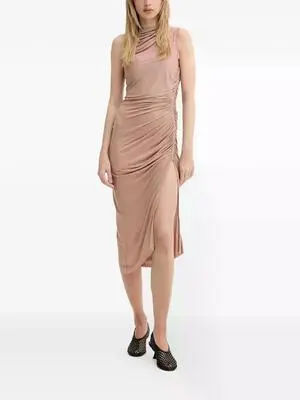 Female Draped Ruched Dresses