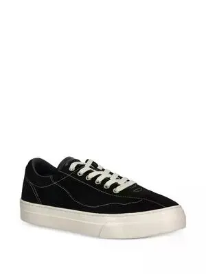 S.W.C STEPNEY WORKERS CLUB Stitched Sneakers - Black