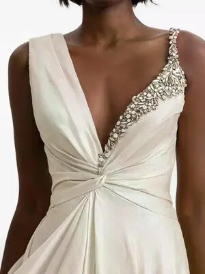 GEMY MAALOUF Asymmetrical Draped Maxi Dress