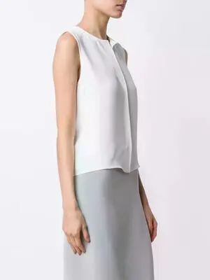 PETER COHEN Sleeveless Silk Blouse
