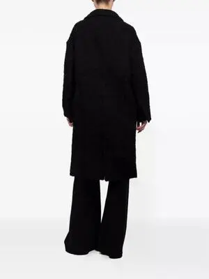 HANNES ROETHER Double-breasted Bouclé Coat