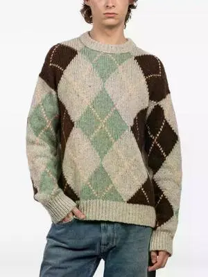 ATOMO FACTORY Argyle Knit Sweater