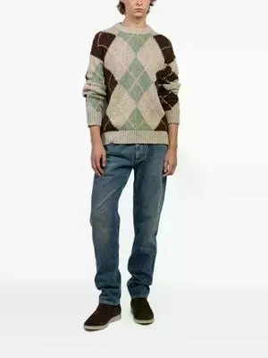 ATOMO FACTORY Argyle Knit Sweater