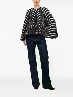 Ulla Johnson Striped Pleated Blouse
