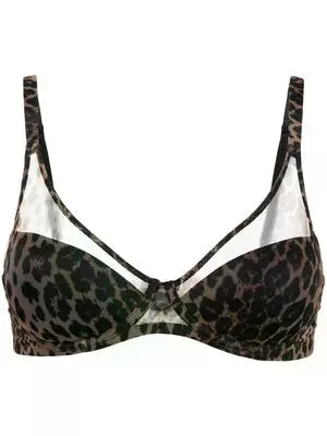 Agent Provocateur Lucky Padded Plunge Bra - Brown