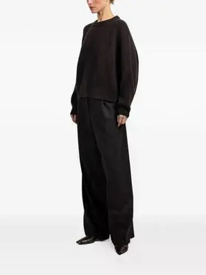 Dusan Ribbed-knit Sweater - Brown