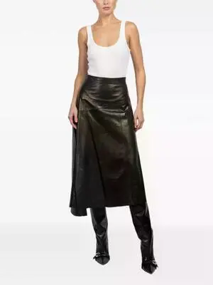 KULSON Panelled A-line Skirt