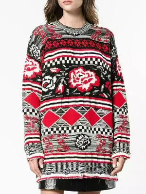 MSGM Oversized Long-sleeve Sweater