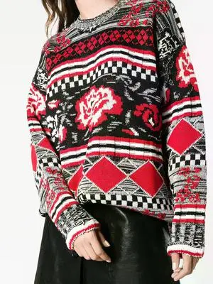 MSGM Oversized Long-sleeve Sweater