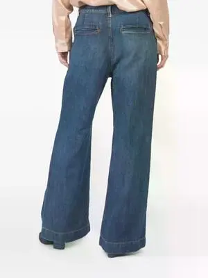 ASKK NY Buttoned Wide-leg Jeans