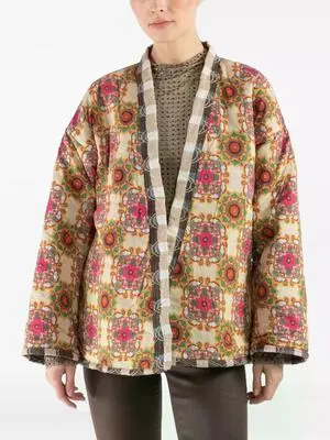 MONOKI Karma Checked Embroidered Jacket