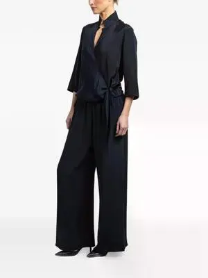 PETER COHEN Tie-detailed Wrap Jumpsuit