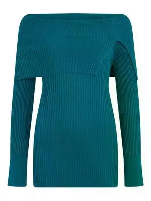 Malo Ribbed Off-the-shoulder Top