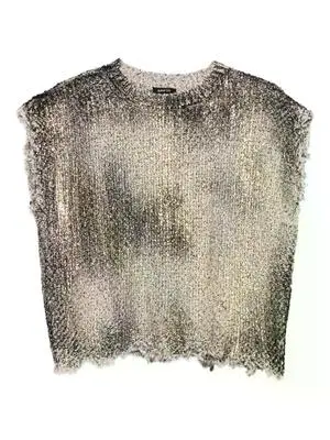 Avant Toi Distressed Knitted Vest
