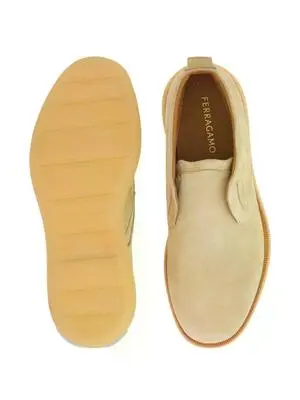 FERRAGAMO Suede Desert Boots - Neutrals
