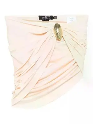 PatBO Mini Skirt With Shell Embellishment