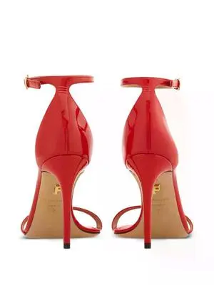 FERRAGAMO 90mm Strappy Stiletto Sandals - Red