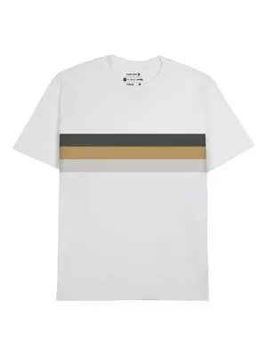 OSKLEN Striped-detail T-shirt - White