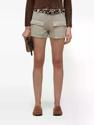 OSKLEN Cargo Pocket Linen Mini Shorts