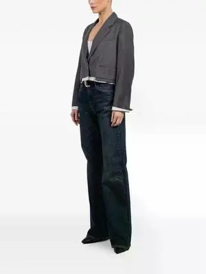 WE-AR4 Pinstripe Cropped Jacket