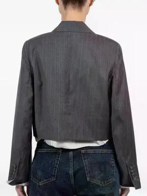 WE-AR4 Pinstripe Cropped Jacket