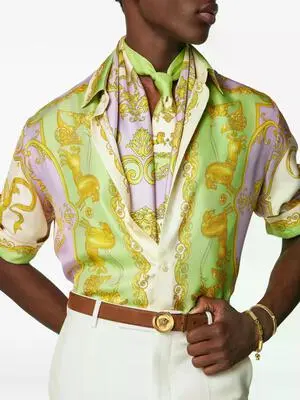 Versace Medusa Biggie Nabuck Belt - Brown
