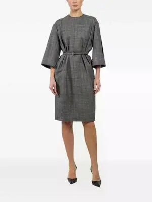 SA SU PHI Diana Belted Check Mini Dress