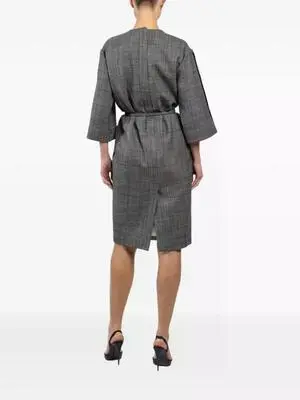 SA SU PHI Diana Belted Check Mini Dress