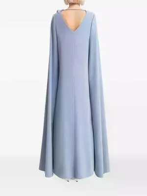 GEMY MAALOUF Rose-detail Gown - Blue