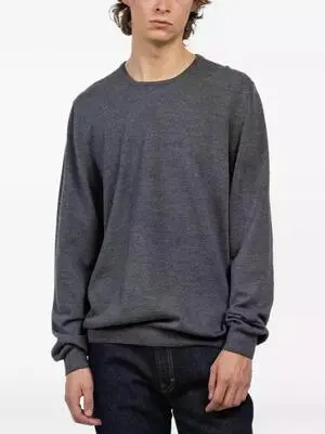 GRAN SASSO Elbow-patch Crew-neck Sweater