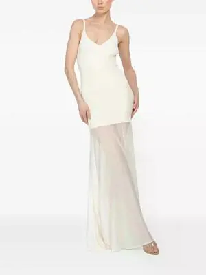 Brandon Maxwell V-neck Maxi Dress