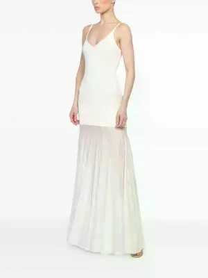 Brandon Maxwell V-neck Maxi Dress