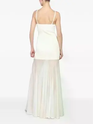 Brandon Maxwell V-neck Maxi Dress