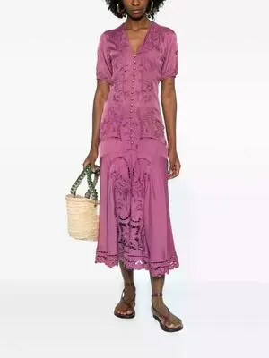 Farm Rio Floral Button Maxi Dress